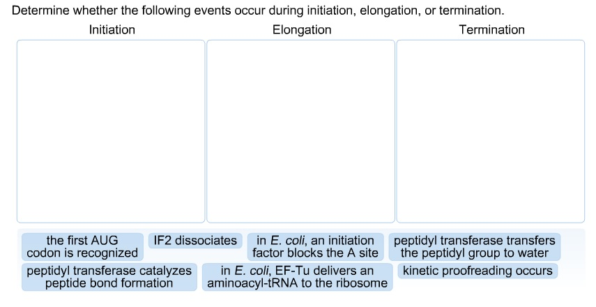 Solved Determine whether the following events occur during | Chegg.com
