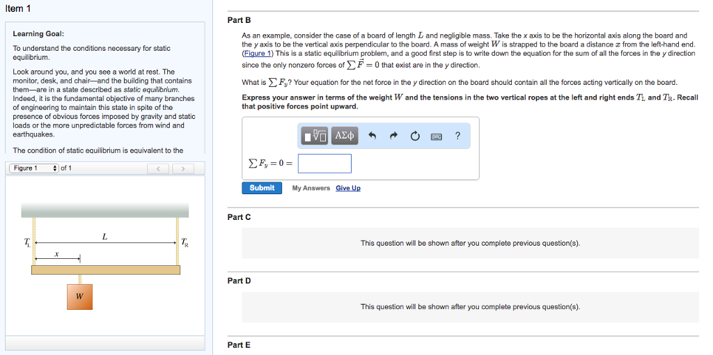 Solved Item 1 Part B Learning Goal To understand the | Chegg.com