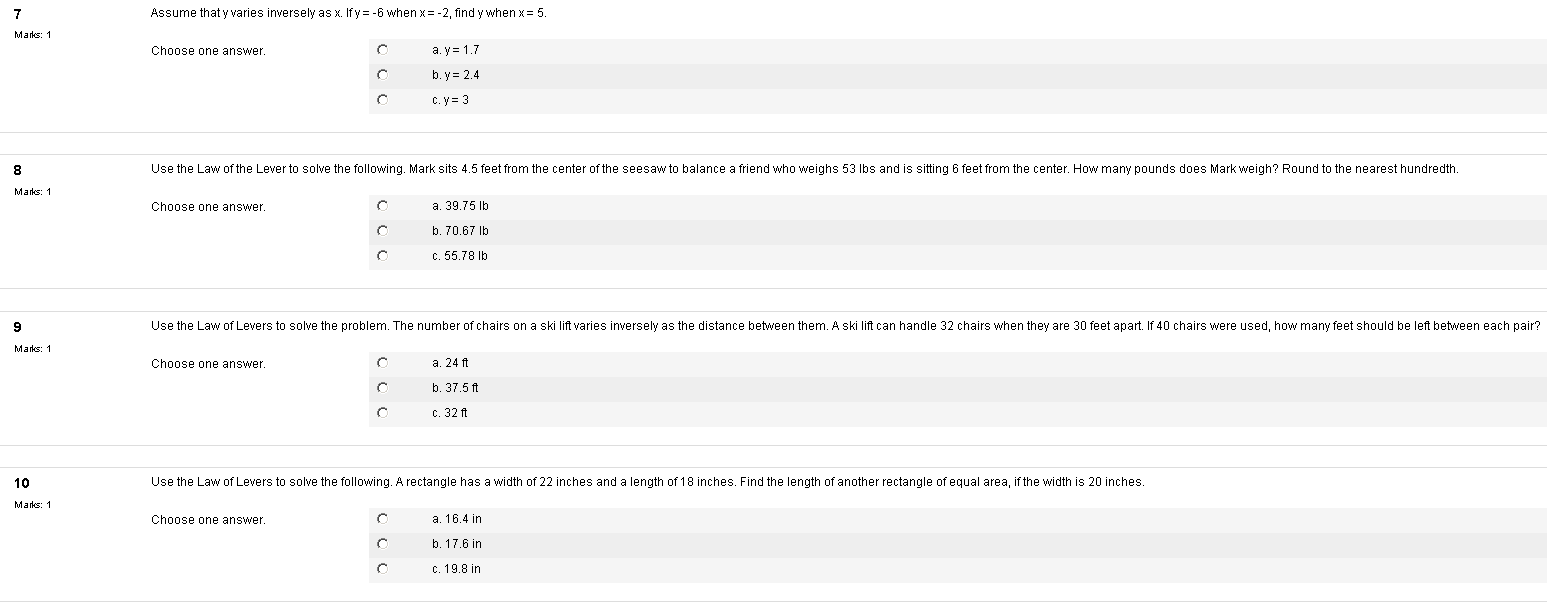 Solved Write the inverse variation equation of the | Chegg.com