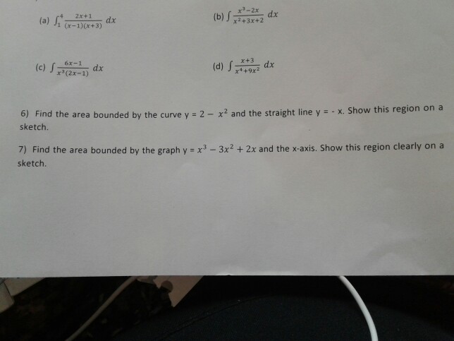 Solved Find the area bounded by the curve y = 2-x^2 and | Chegg.com