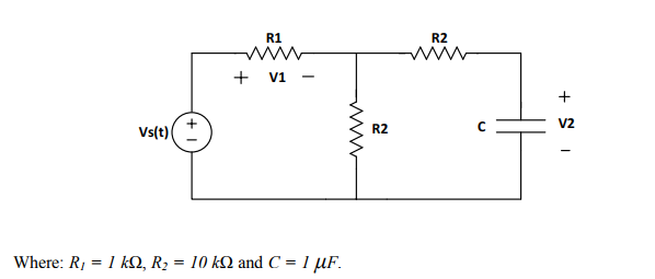 Solved Assume that Vs(t) is a “Sinusoidal” source with the | Chegg.com