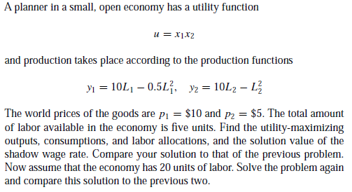 Solved I have some qustions about Math Econ. I want some | Chegg.com