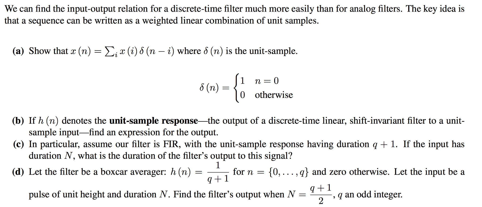 We can find the input-output relation for a | Chegg.com