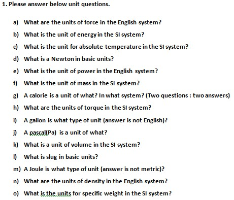 Solved Please answer the below unit questions. What are the | Chegg.com