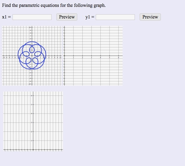 Solved Find the parametric equations for the following graph | Chegg.com