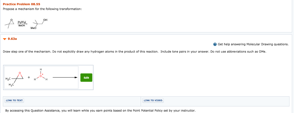 Solved Practice Problem 08.55 Propose a mechanism for the | Chegg.com
