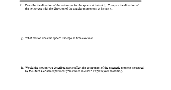 Solved HOMEWORK: SPIN QM HW-1 Name 1. Consider a solid | Chegg.com