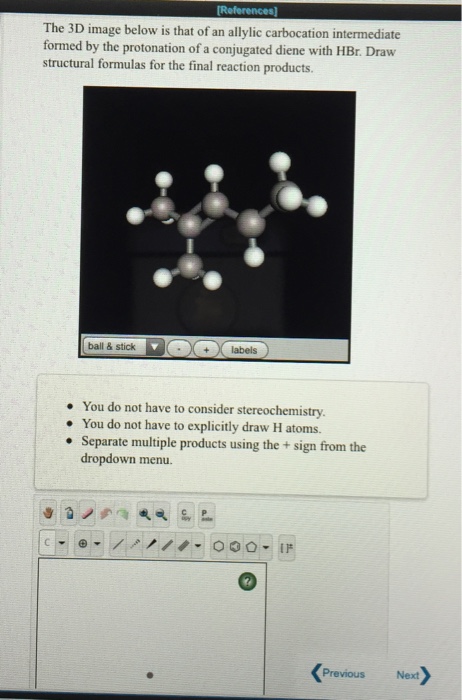 Solved The 3D image below is that ot an ally lie carbocation | Chegg.com