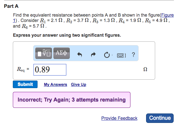 Solved Part A Find the equivalent resistance between points | Chegg.com
