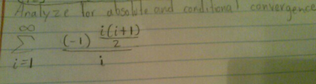 Solved Analyze for absolute and conditional convergence | Chegg.com