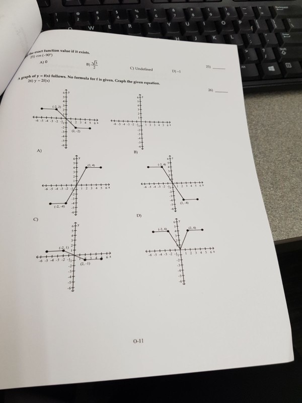 Solved K L exact function value if it exists. 15) cos (-9) | Chegg.com