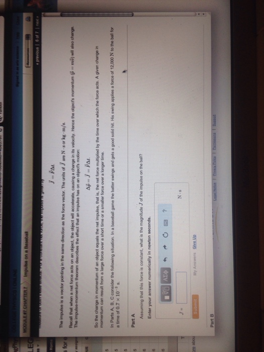 Solved Recall that when a net force acts on an object, the | Chegg.com
