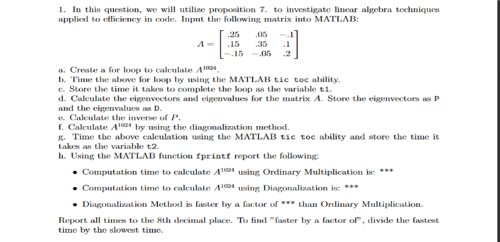 Solved 1. In this question, we will utilize proposition 7. | Chegg.com