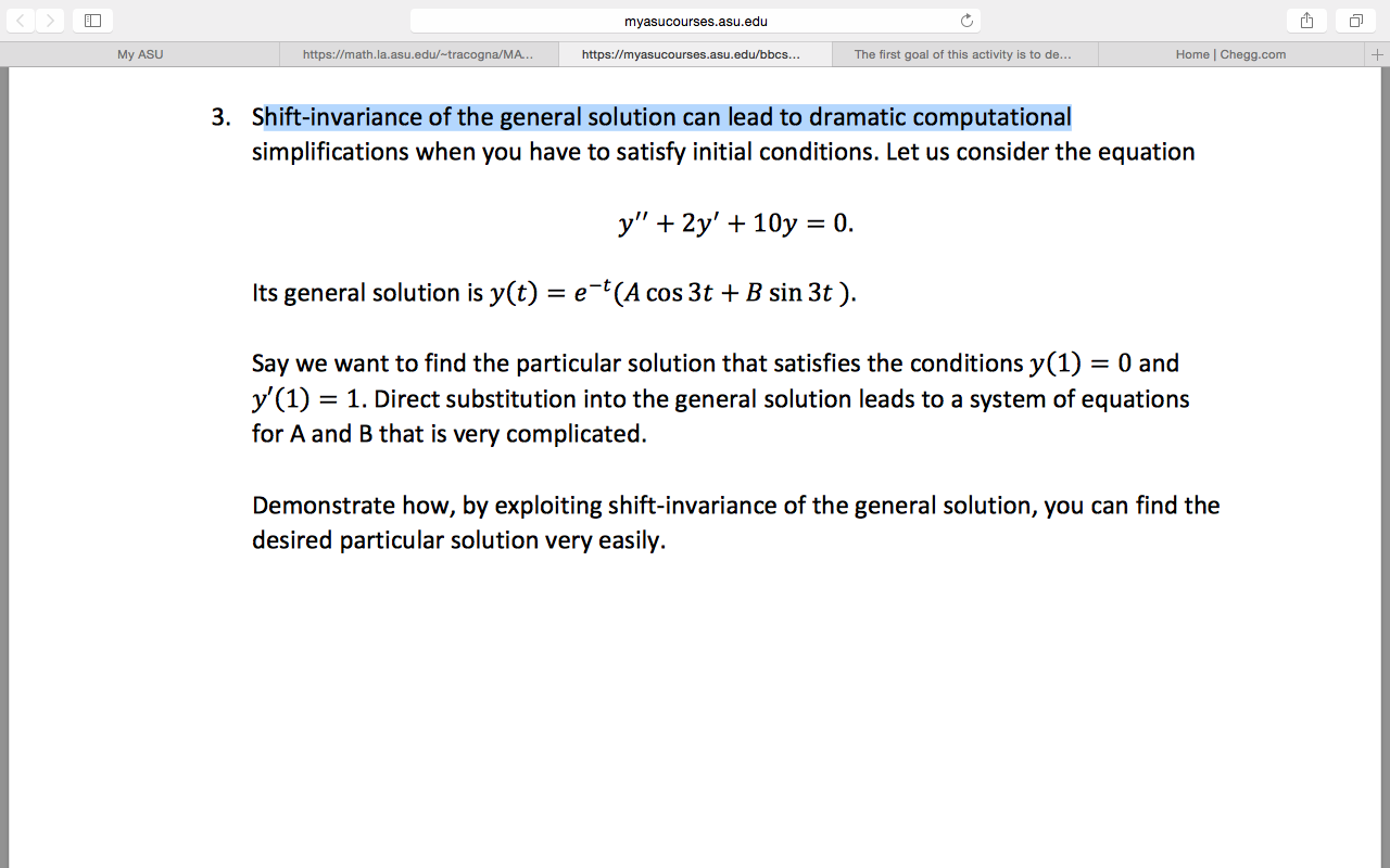 Solved My ASU myasucourses.asu.edu Home I Chegg.com | Chegg.com