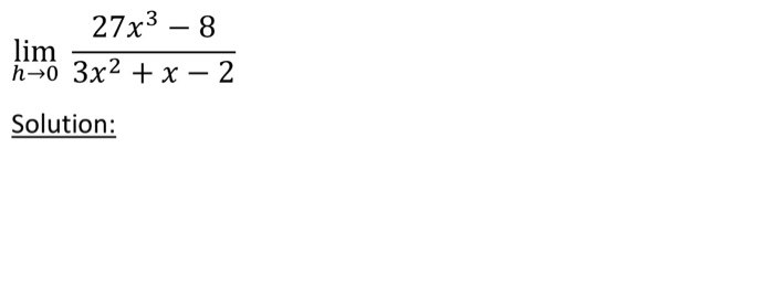 Solved Calculate the limit; please put answer in bold and | Chegg.com