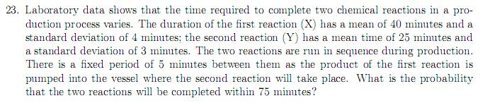 Solved Laboratory data shows that the time required to | Chegg.com
