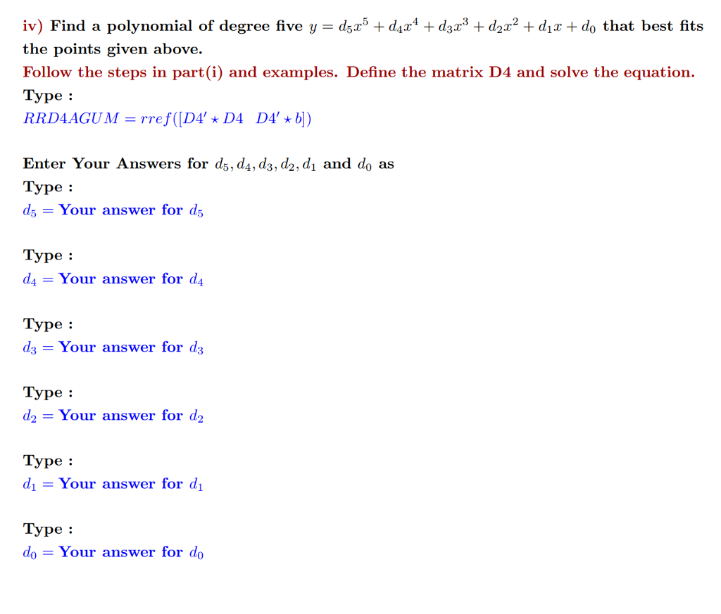 Solved 4. Consider the following set of points: (3.4), | Chegg.com
