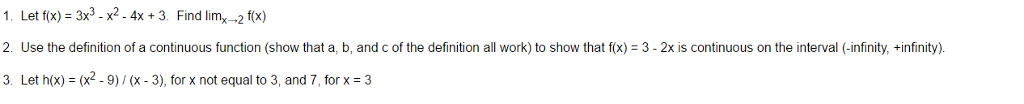 Solved Use the definition of a continuous function (show | Chegg.com