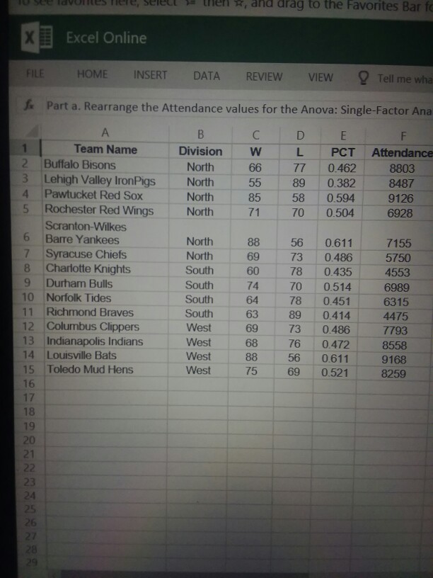 Solved Video Excel Online DATAfile Activity: Triple-A The | Chegg.com