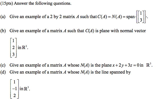 Solved Answer the following questions. (a) Give an example | Chegg.com