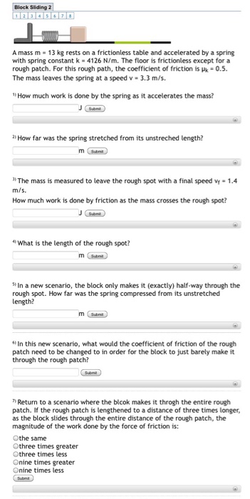 Solved A mass m = 13 kg rests on a frictionless table and | Chegg.com