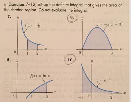 Solved In Exercises 7-12, set-up the definite integral that | Chegg.com