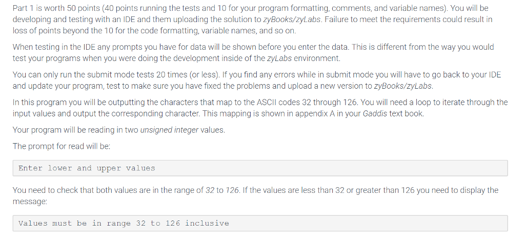 Solved Part 1 is worth 50 points (40 points running the | Chegg.com