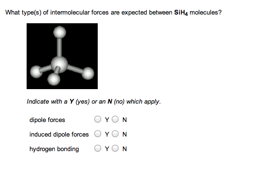 Solved What type(s) of intermolecular forces are expected | Chegg.com