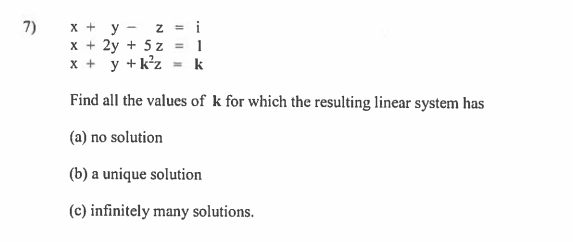 Solved x + Find all the values of k for which the resulting | Chegg.com