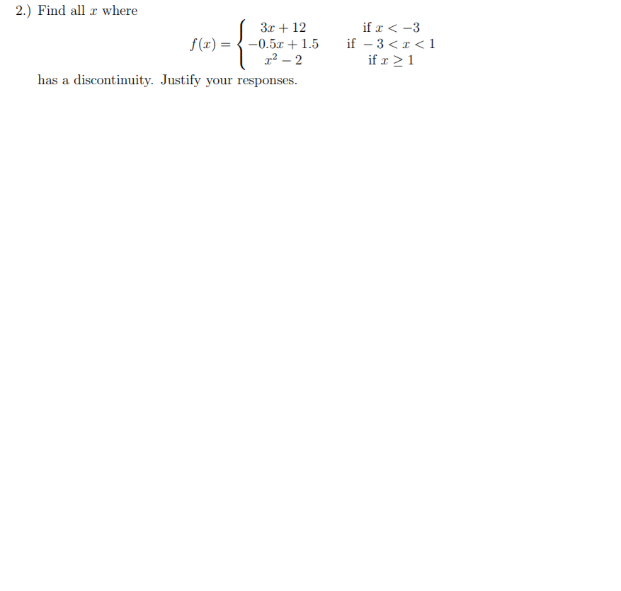 Solved 2.) Find all where 3r 12 If x