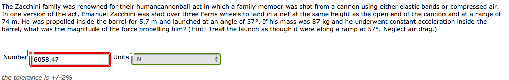 Solved The Zacchini family was renowned for their | Chegg.com