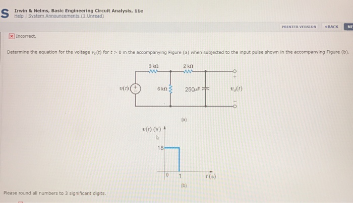 Solved Irwin & Nelms, Basic Engineering Circuit Analysis, | Chegg.com