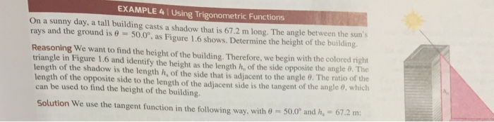 Solved On a sunny day. a tall building casts a shadow that | Chegg.com