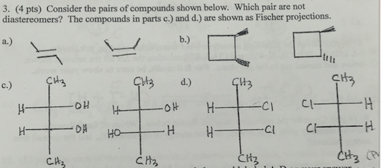 Solved Consider the pairs of compounds shown below. Which | Chegg.com