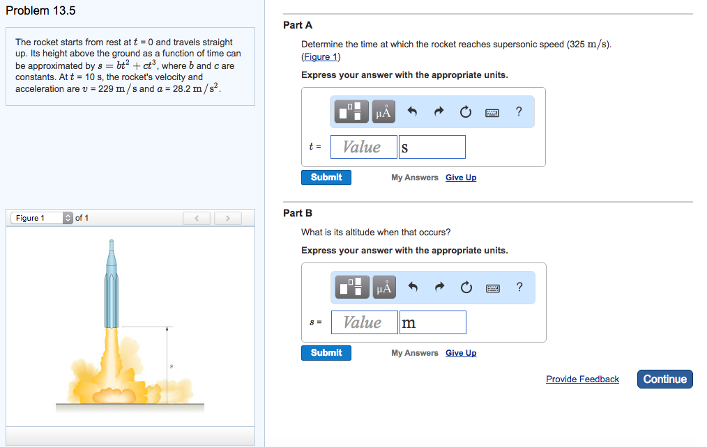 Solved The rocket starts from rest at t = 0 and travels | Chegg.com