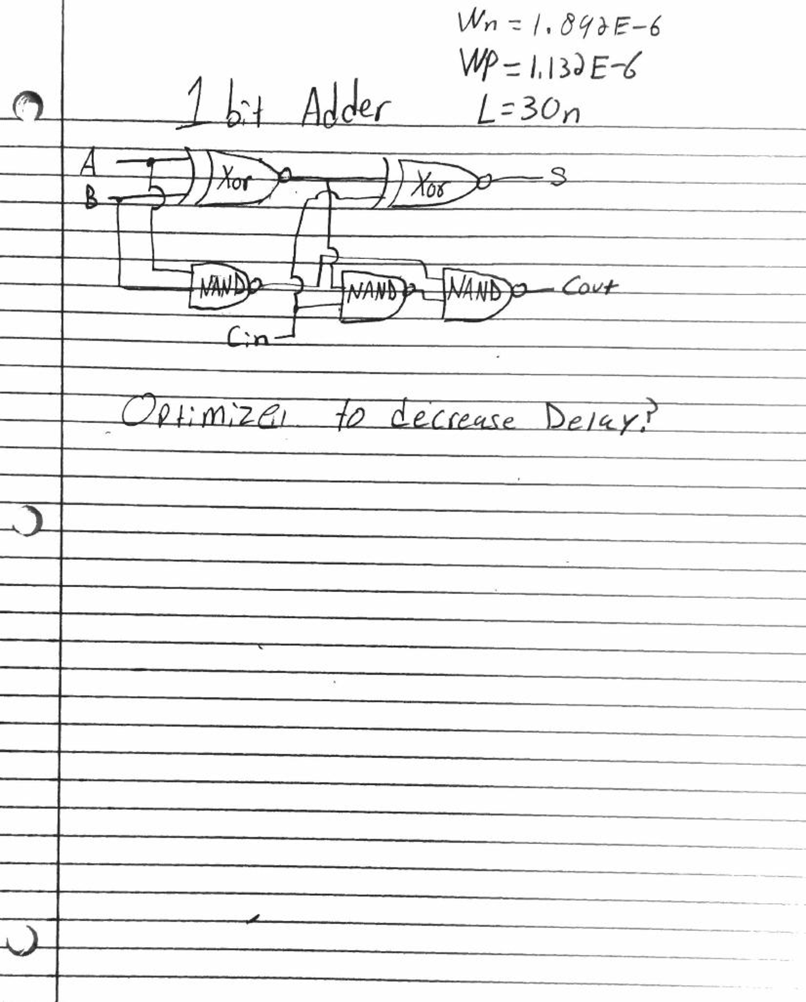 Optimizer to decrease Delay? | Chegg.com