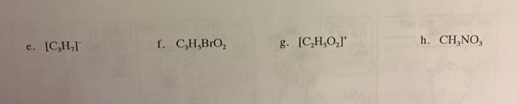 Solved Draw A Valid Lewis Structure For Each Of The