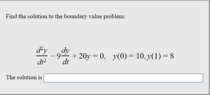 Solved Find the solution to the boundary value problem: | Chegg.com