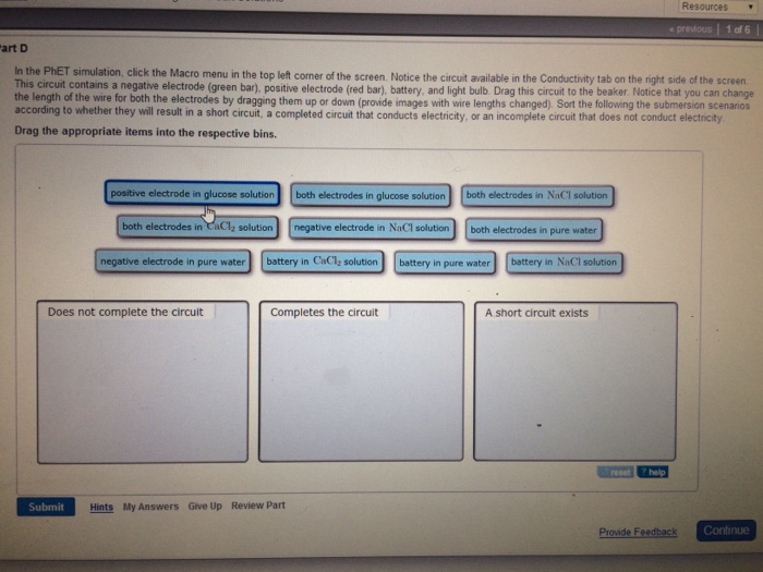 Solved In The Phet Simulation Click The Macro Menu In The 