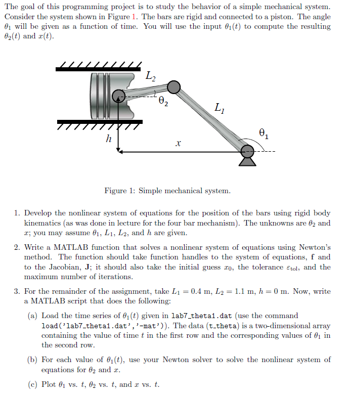 Solved The goal of this programming project is to study the | Chegg.com