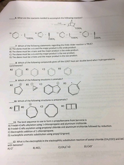 Solved What are the reactants needed to accomplish the | Chegg.com