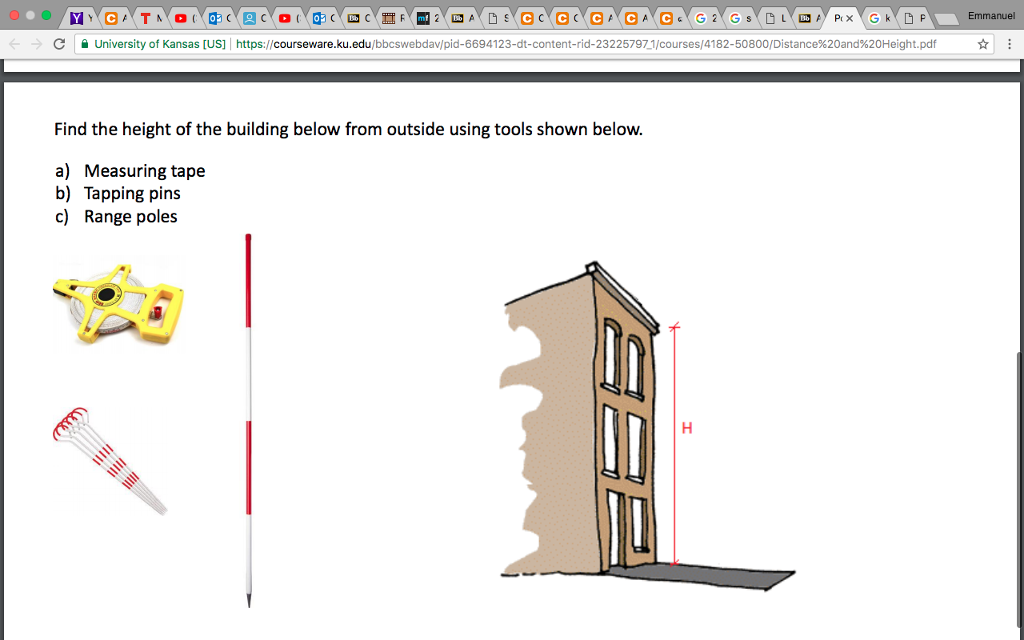 Solved Emmanuel ← С 술 University of Kansas [US] | | Chegg.com