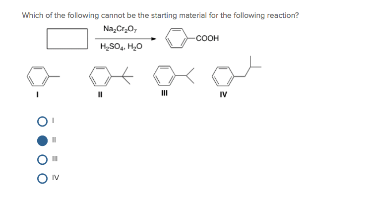 Solved Which of the following cannot be the starting | Chegg.com