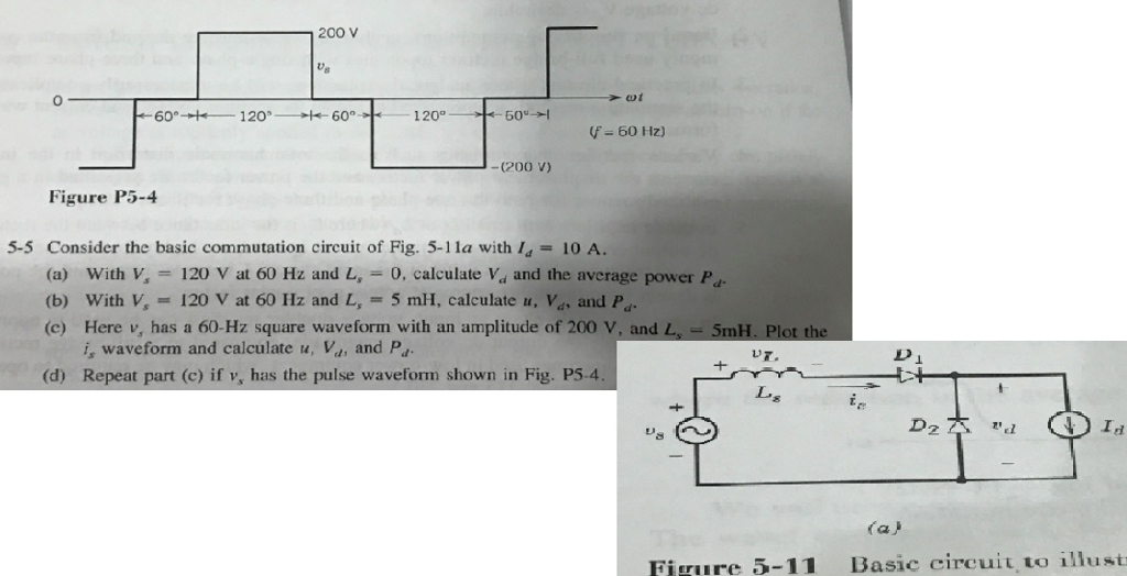 Solved Consider The Basic Commutation Circuit Of Fig 5 1