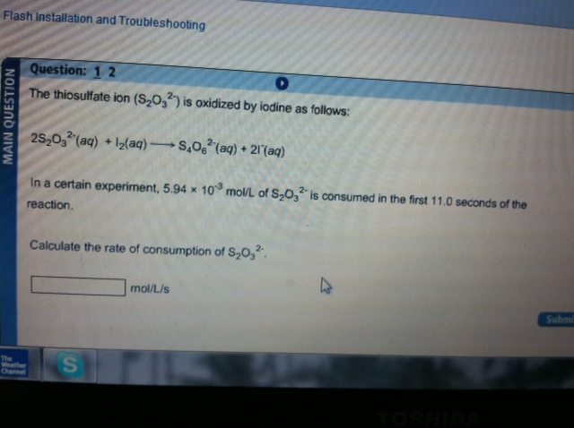 Solved The thiosulfate ion (S2O32-) is oxidized by iodine as | Chegg.com