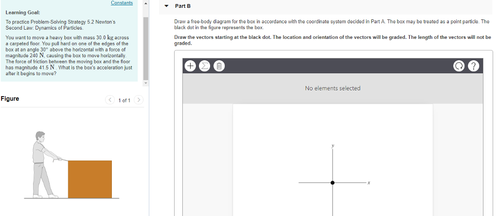 Solved Constants Part B Learning Goal: Draw a free-body | Chegg.com