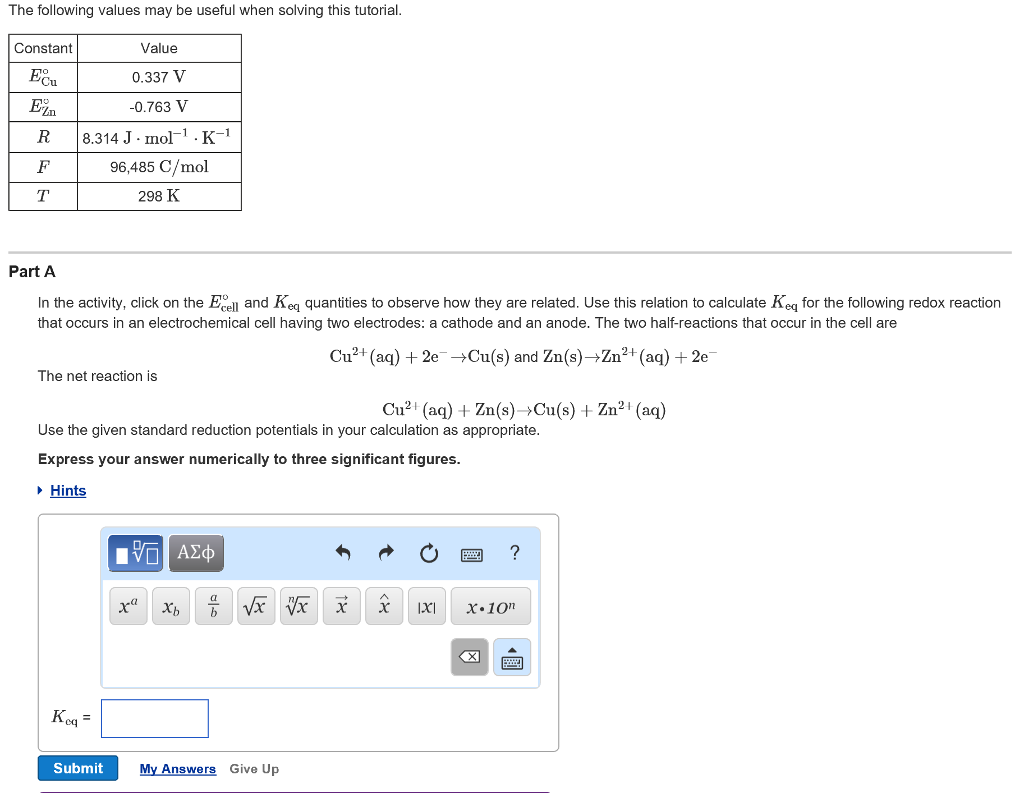 Solved The following values may be useful when solving this | Chegg.com