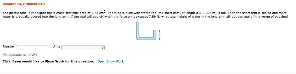 Solved Chapter 14, Problem 010 The plastic tube in the | Chegg.com