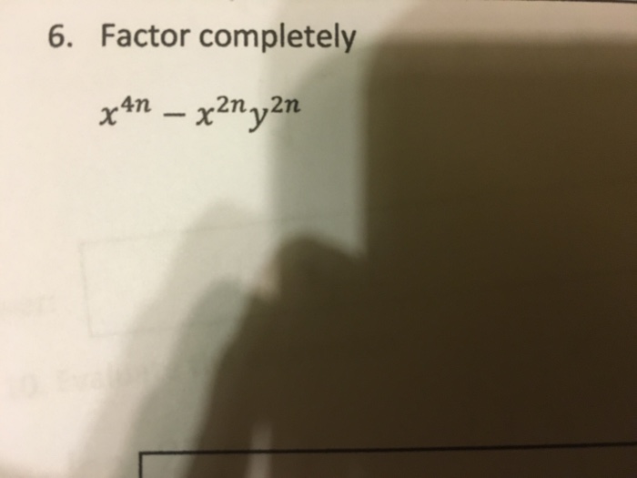 Solved Factor completely x^4n - x^2n y^2n | Chegg.com