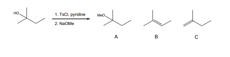 Solved HO 1. TsCl, pyridine MeO 2. NaOMe | Chegg.com